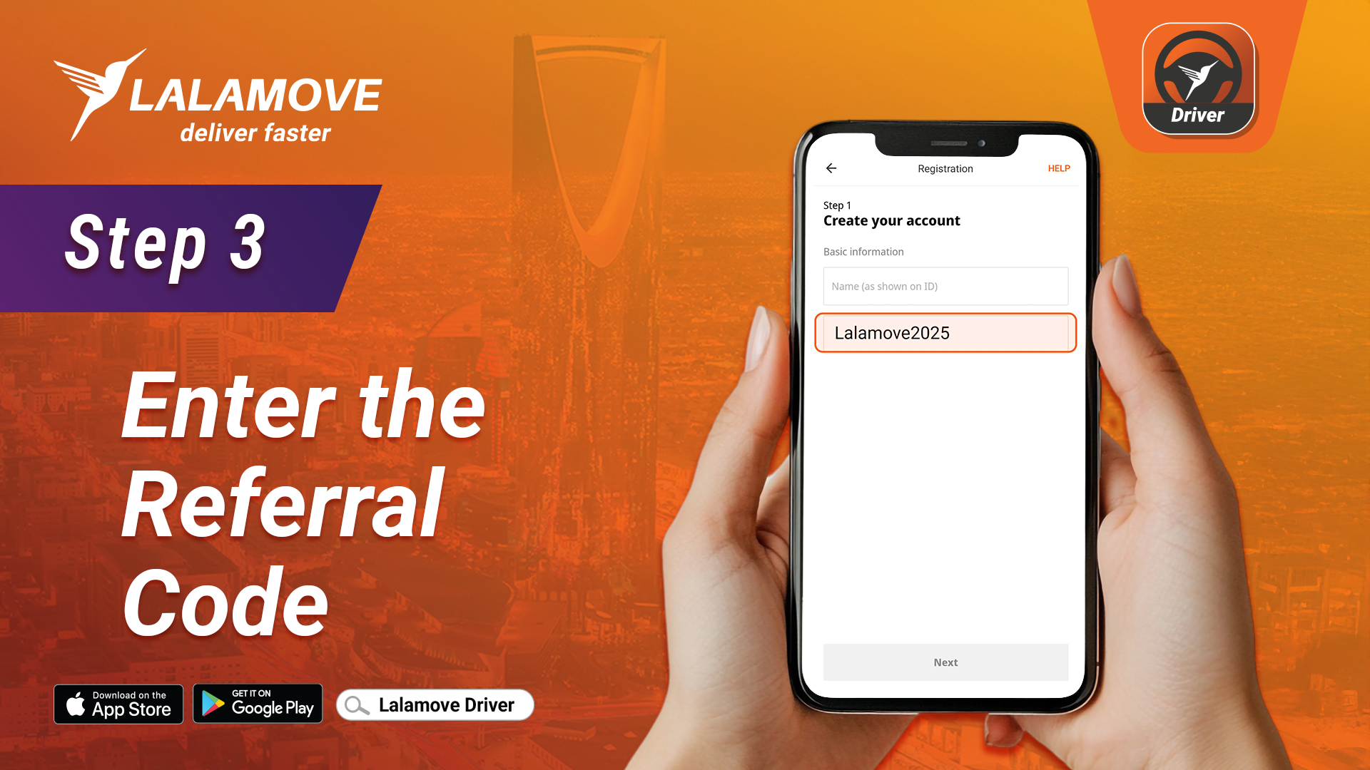 How to Apply a Referral Code When Joining Lalamove as a Driver