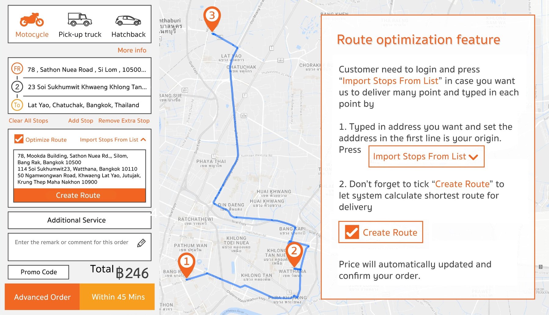 Easy to use Lalamove webapp