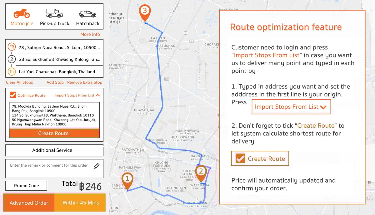 Easy to use Lalamove webapp