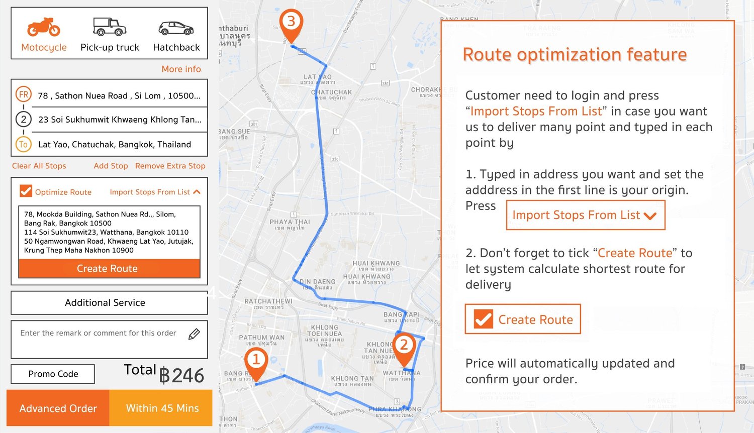 Easy to use Lalamove webapp
