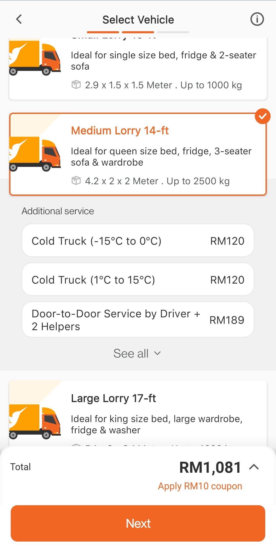 anyone tried Lalamove to deliver big stuff