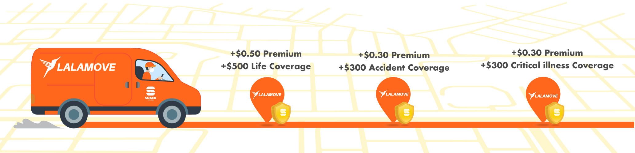 Partner Benefits: SNACK Insurance | Lalamove Singapore