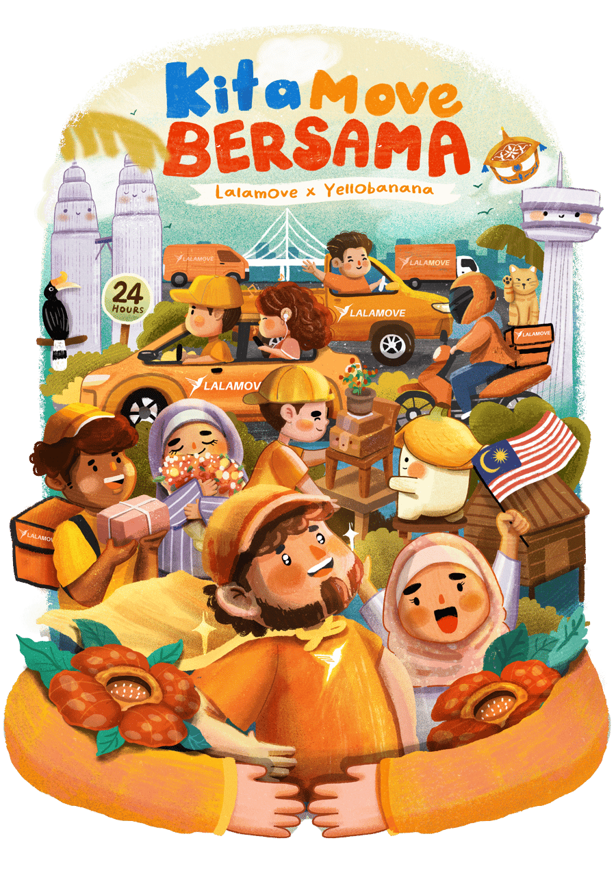 Meet The Artist Behind Lalamove’s Merdeka Merchandise