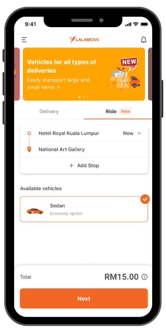How To Select Delivery vs Ride In Lalamove App