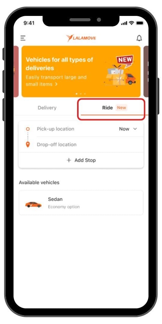 How To Select Delivery vs Ride In Lalamove App