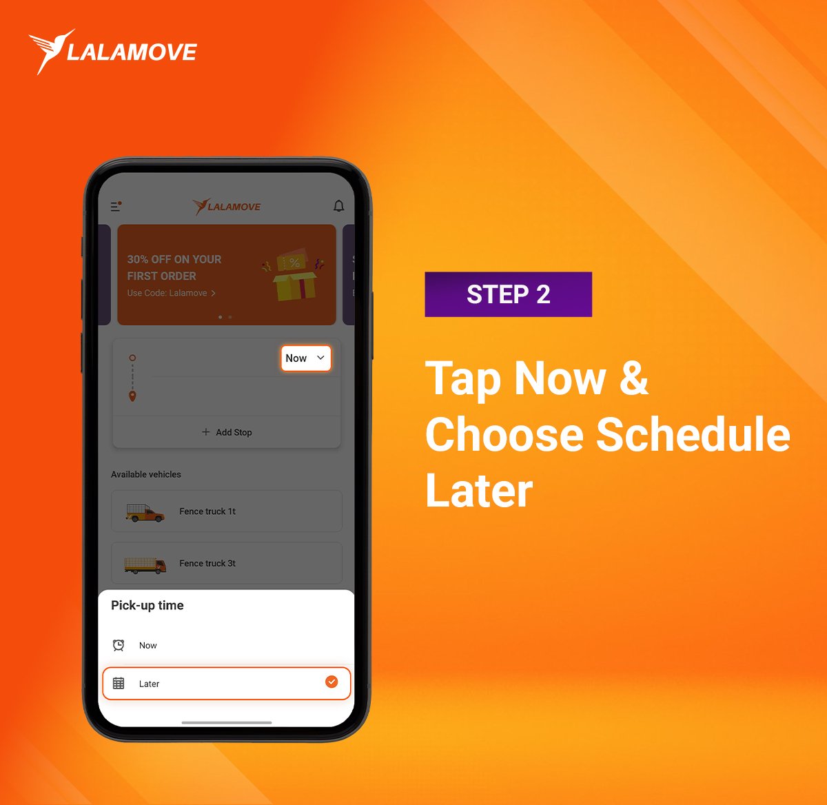How to Schedule an Order on Lalamove