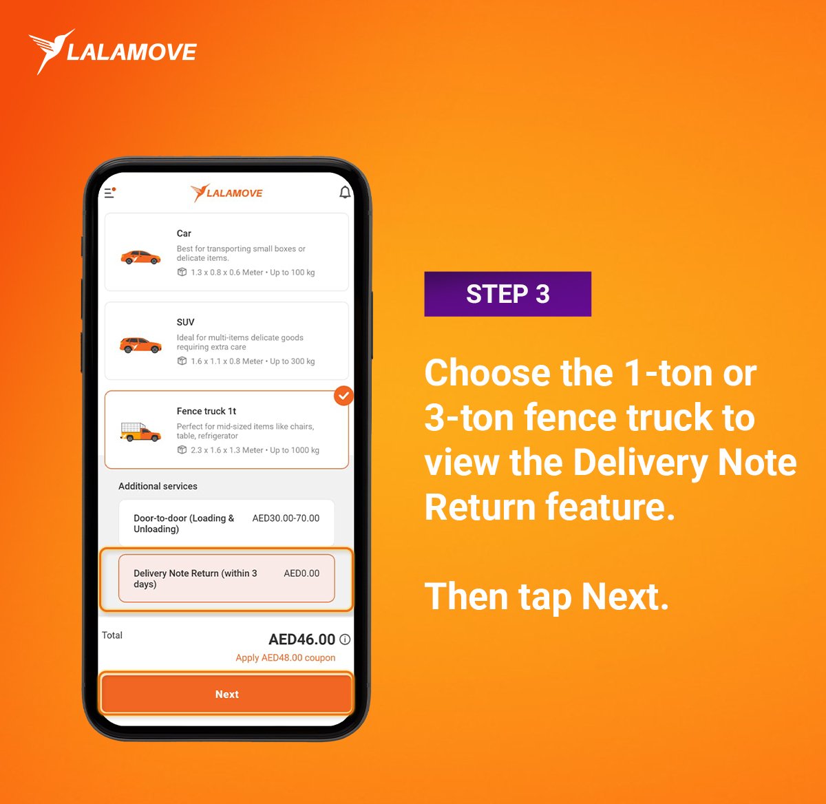 New Feature: Delivery Note Return on the Lalamove App