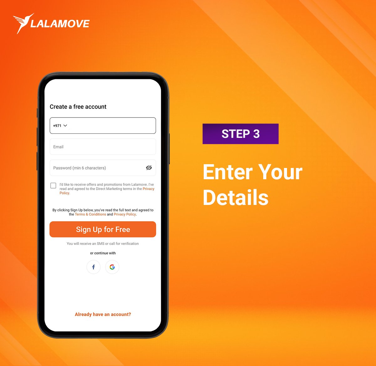 How To Register On The Lalamove App In The UAE