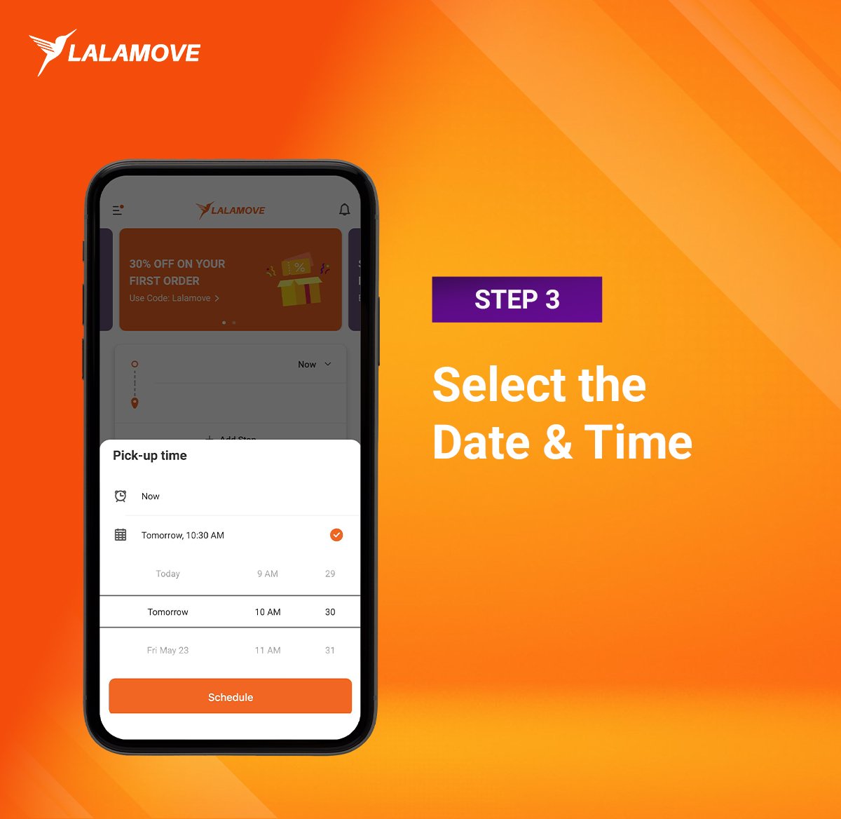 How to Schedule an Order on Lalamove
