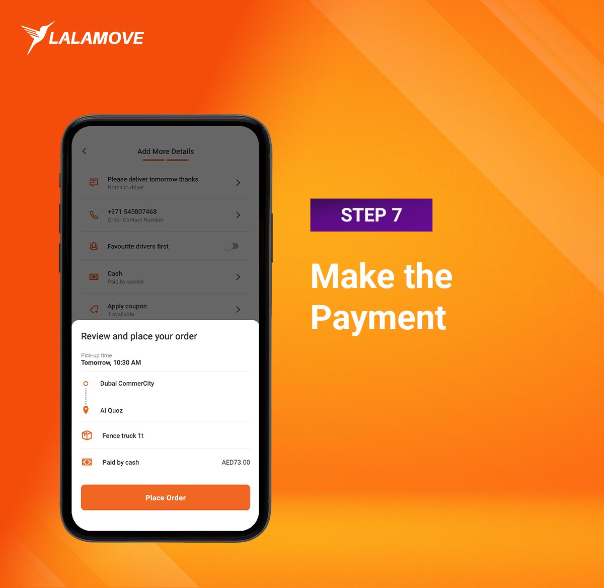 How to Schedule an Order on Lalamove
