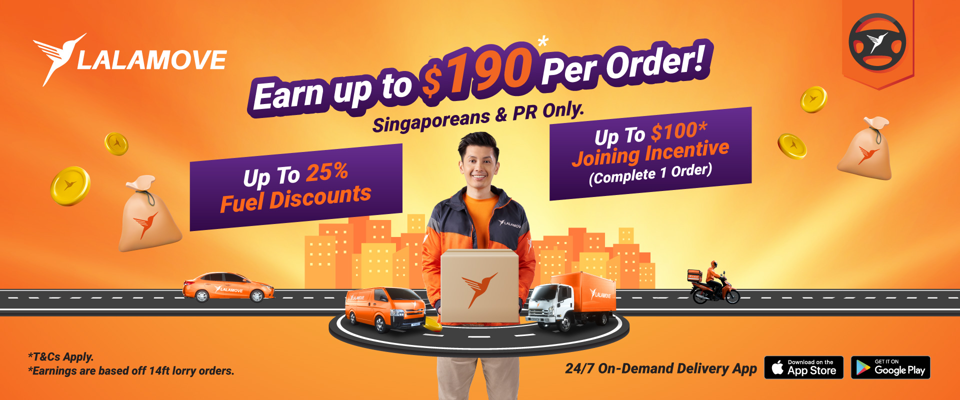 Lalamove Singapore | Driver & Rider Partners - July Joining Incentives 2023