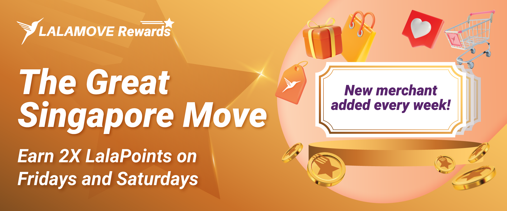 Lalamove Rewards | The Great Singapore Move - 2x LalaPoints