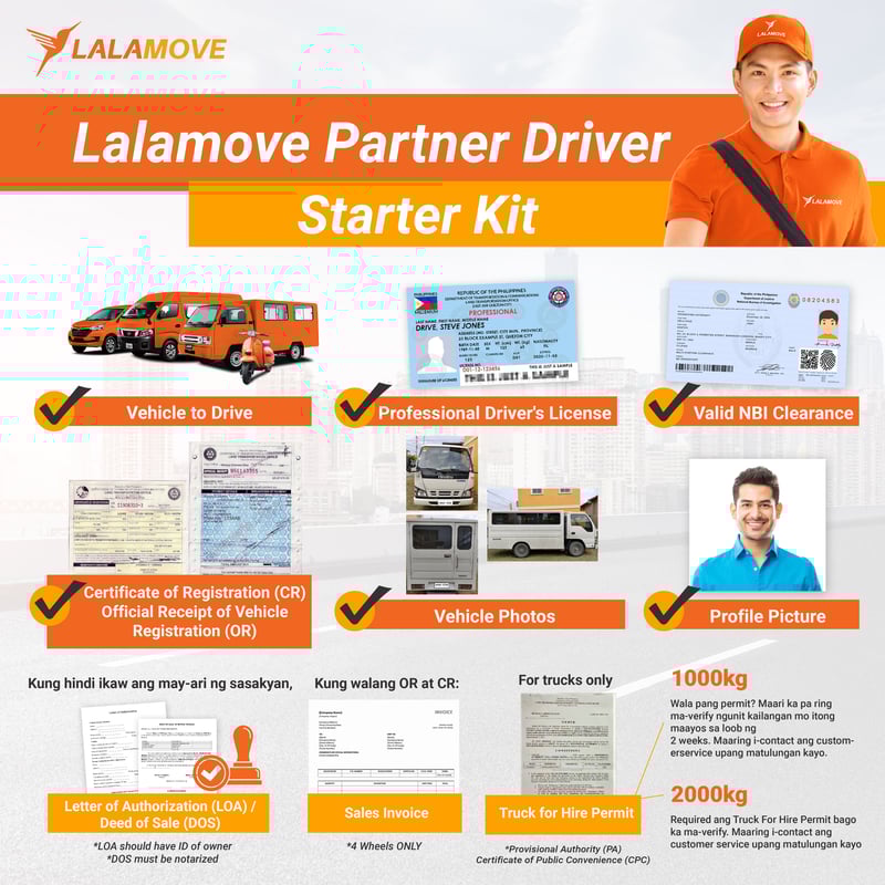 2025 Lalamove Requirements: Paano Maging Delivery Driver?