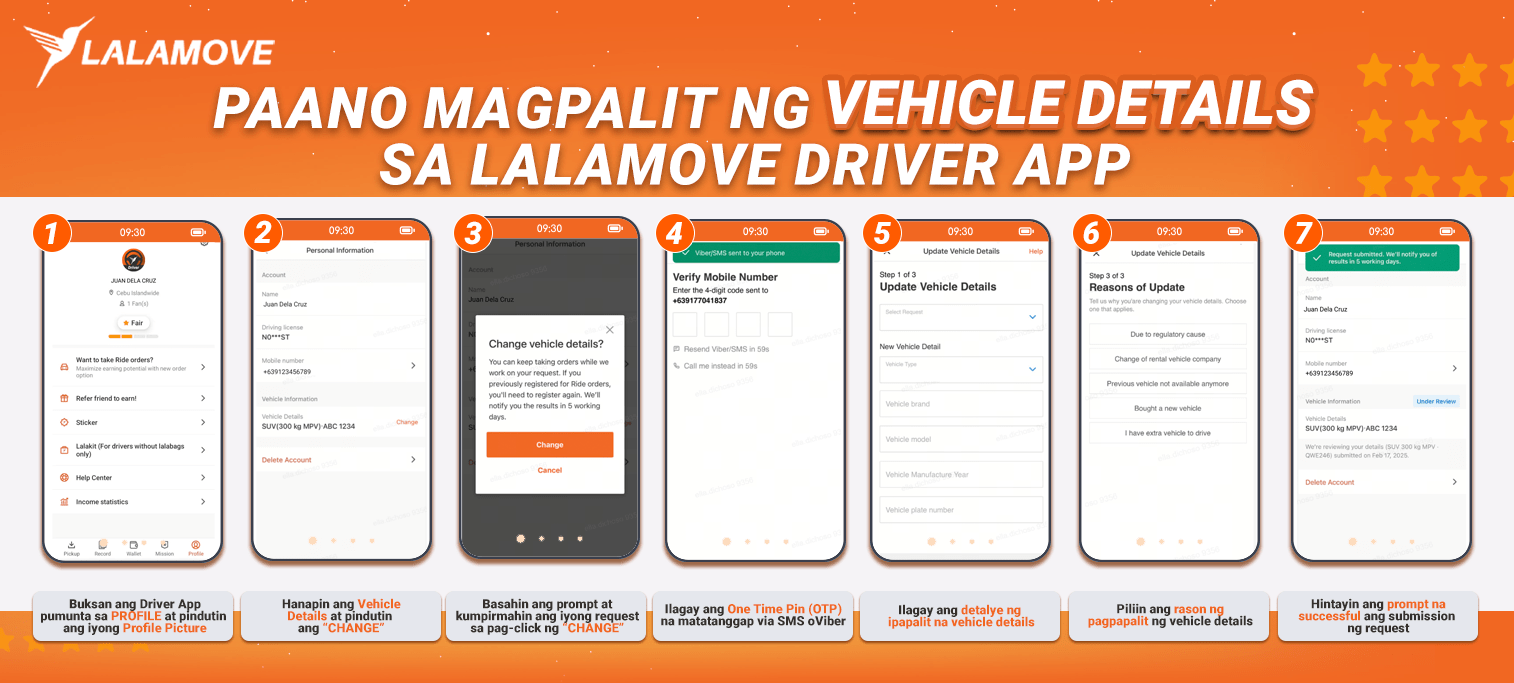Driver Information | Lalamove Philippines