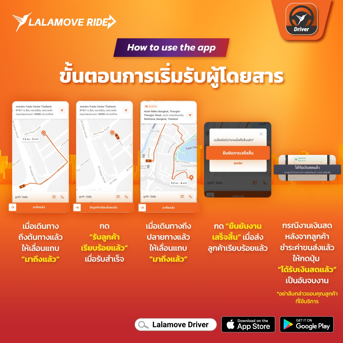 คู่มืออบรม Lalamove Ride