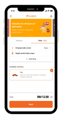 How To Book Your First Ride Order With Lalamove