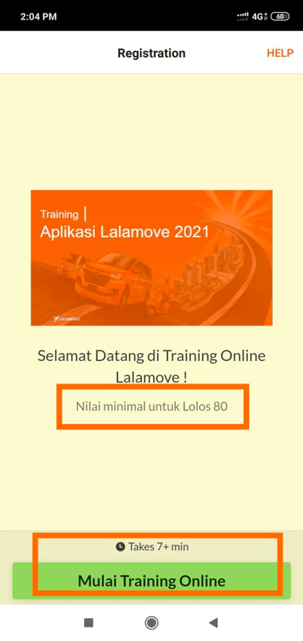 Informasi Training Lalamove