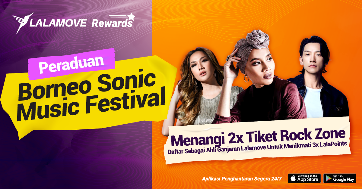 Menang Tiket Ke Borneo Sonic Music Festival 2024