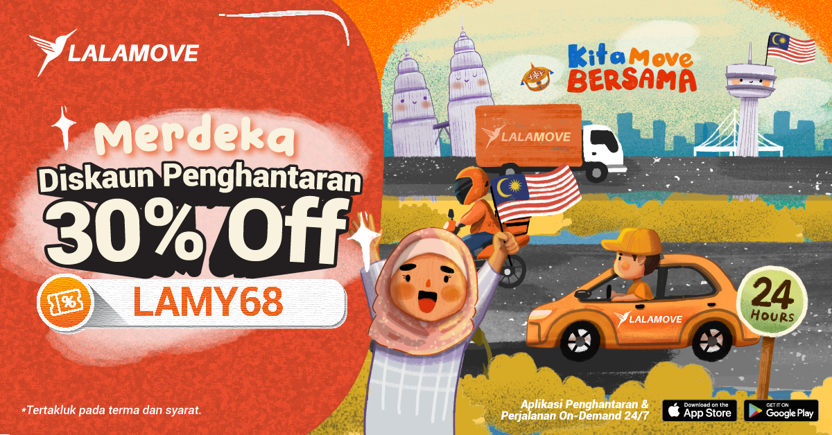 Diskaun sehingga 30% sempena Merdeka!