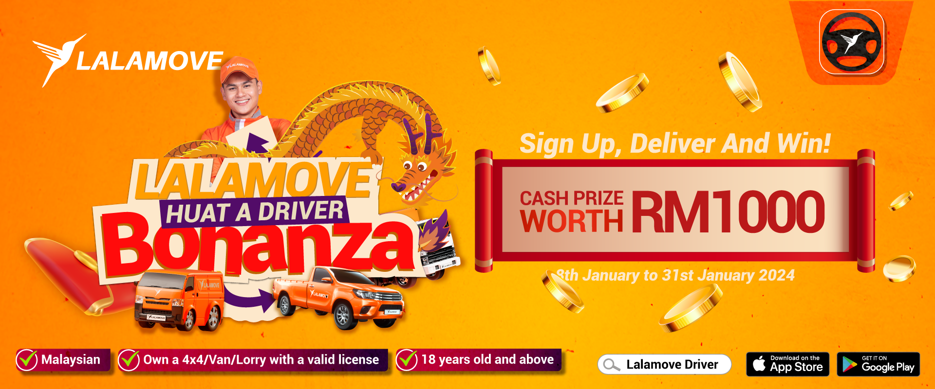 Delivery Driver Jobs in Klang Valley | Lalamove Malaysia