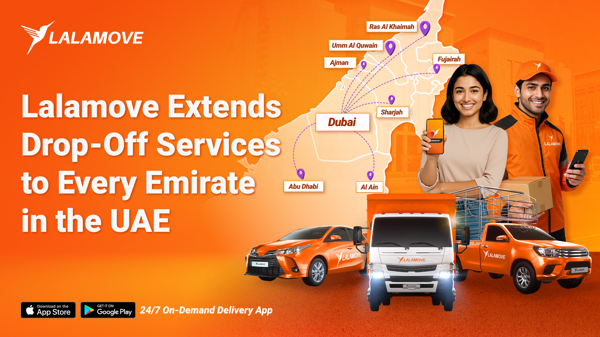 Lalamove Extends Drop-Off Services to Every Emirate in the UAE
