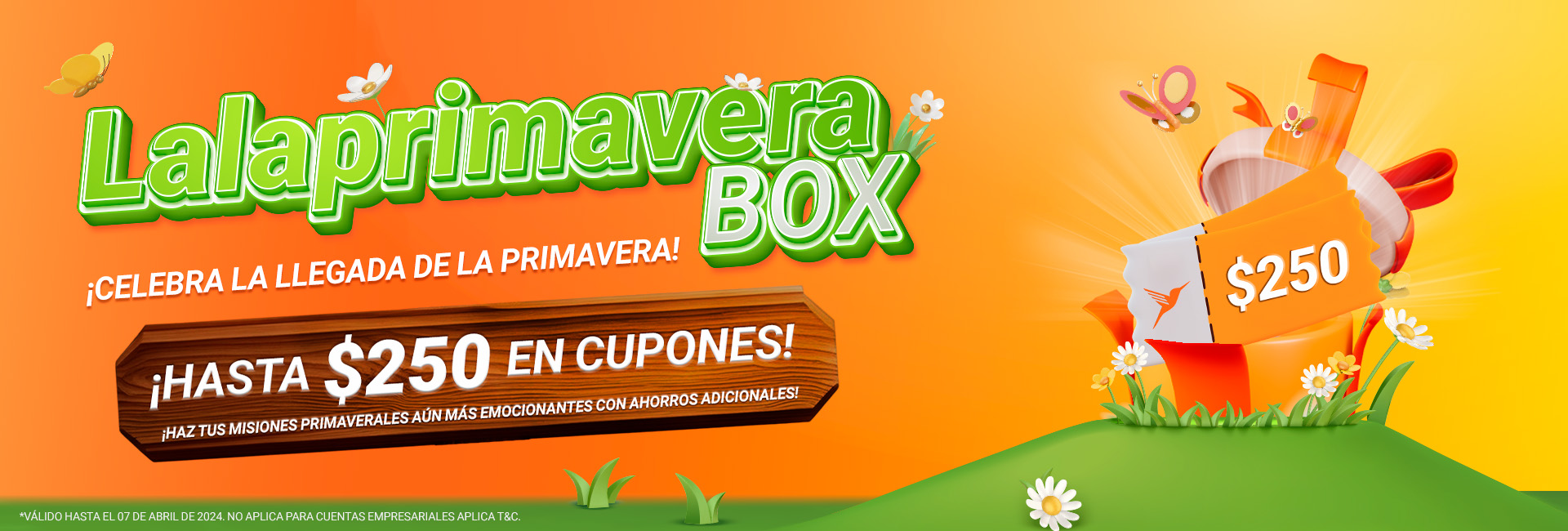 LALAPRIMAVERA BOX | Envíos para la primavera y el ahorro