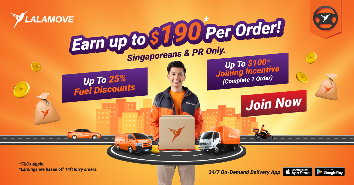 Lalamove Singapore | Driver & Rider Partners - July Joining Incentives 2023