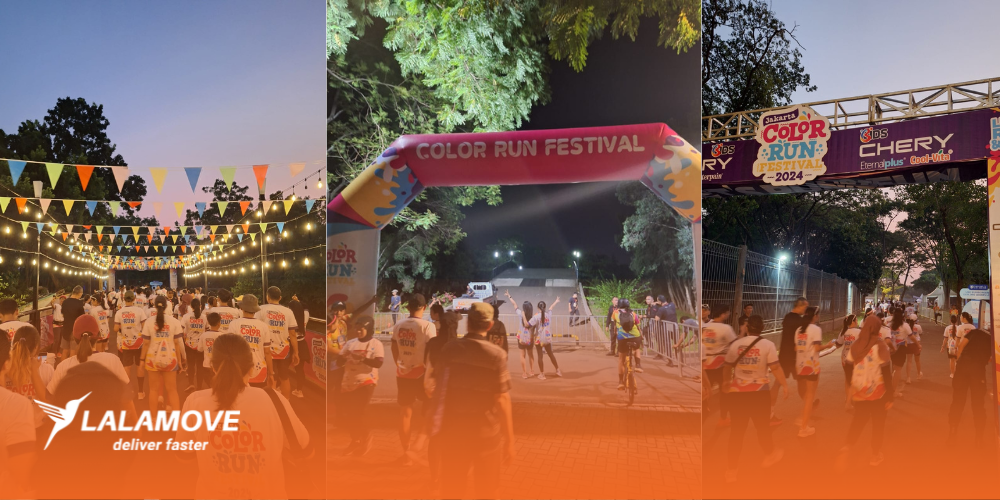 Keceriaan dan Kesuksesan Event Lari Color Run Ancol Bersama Lalamove